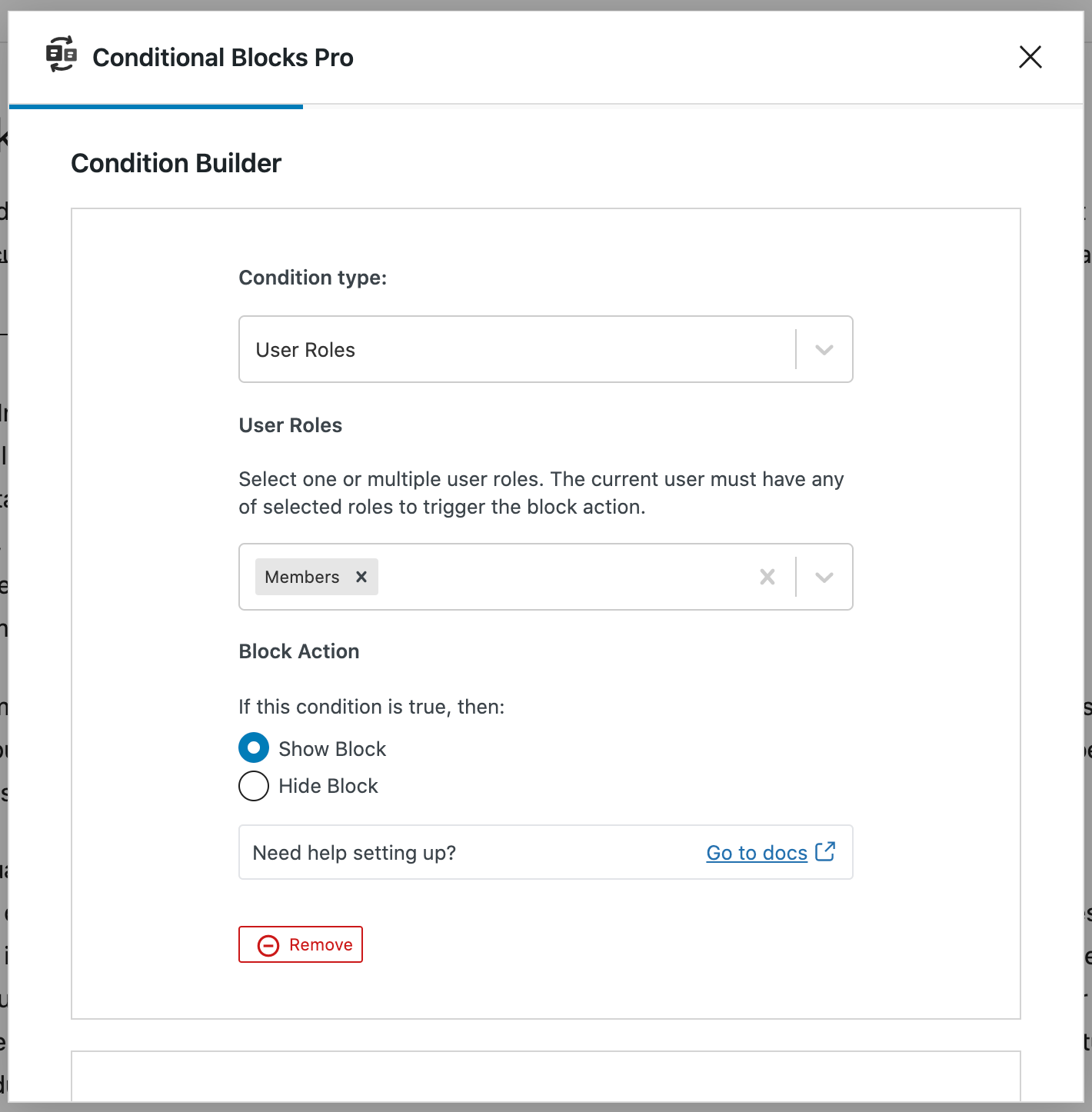 Show Personalized Content to Different Users - Conditional Blocks