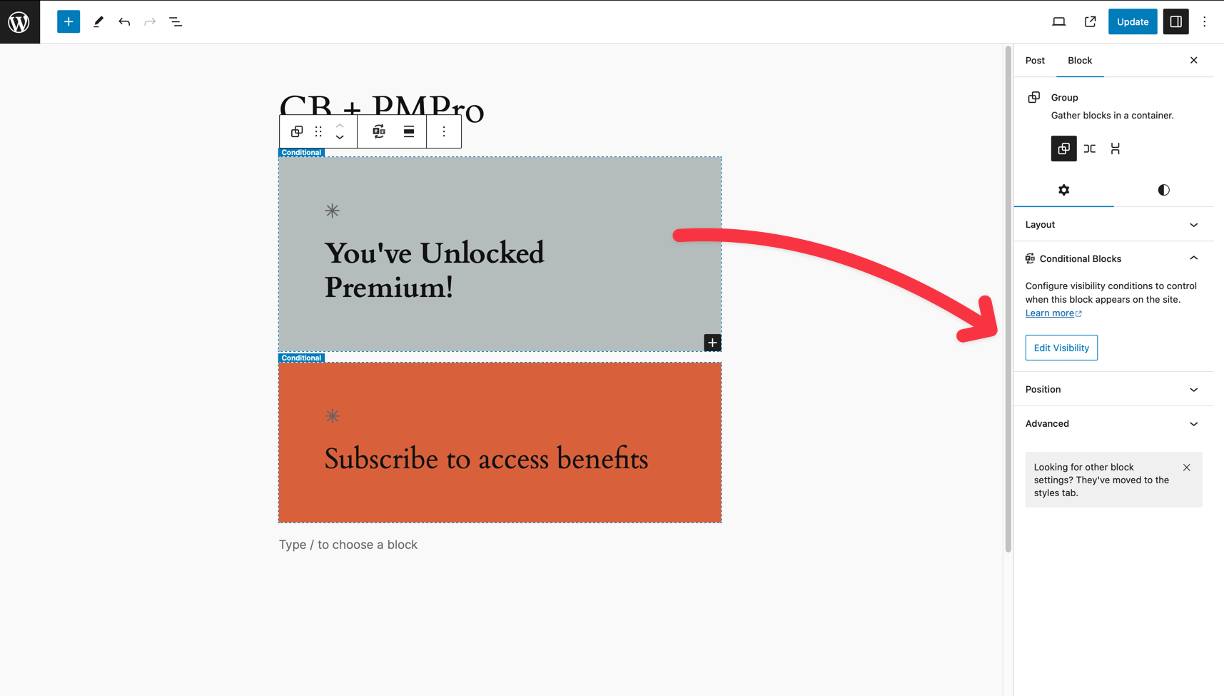Restrict WordPress Blocks by PMPro Membership Level